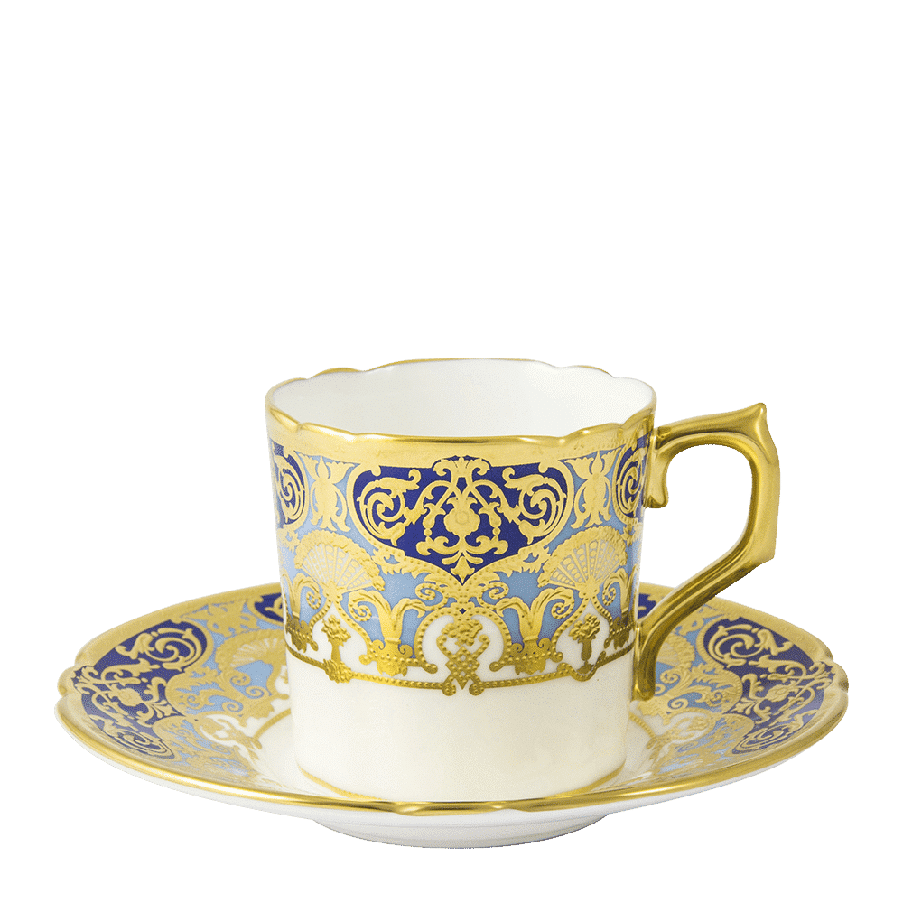 Heritage Cobalt & Dark Blue Coffee Cup (140ml) - Royal Crown Derby