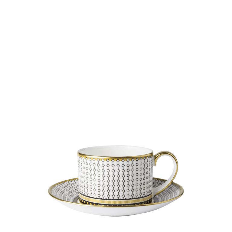 Oscillate Onyx Teacup (250ml) - Royal Crown Derby