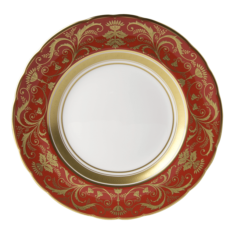 Regency Red Salad Plate (21cm) - Royal Crown Derby