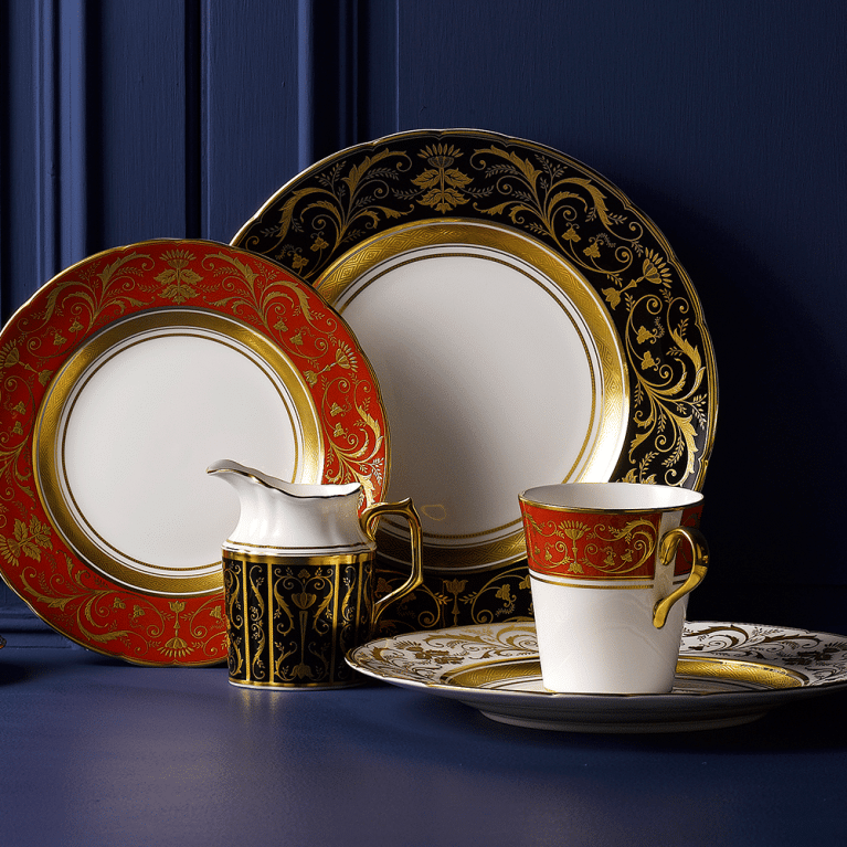 Regency Red Salad Plate (21cm) - Royal Crown Derby