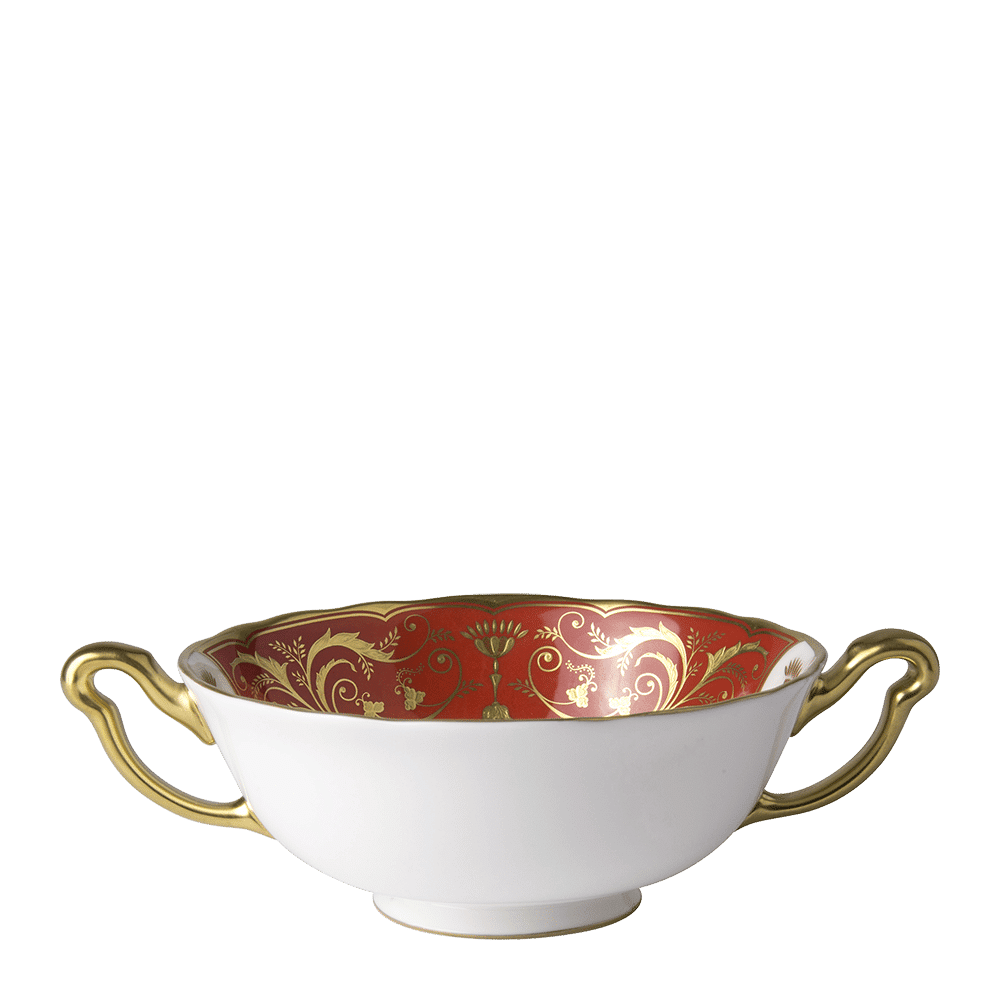 Regency Red Cream Soup Cup (340ml) - Royal Crown Derby