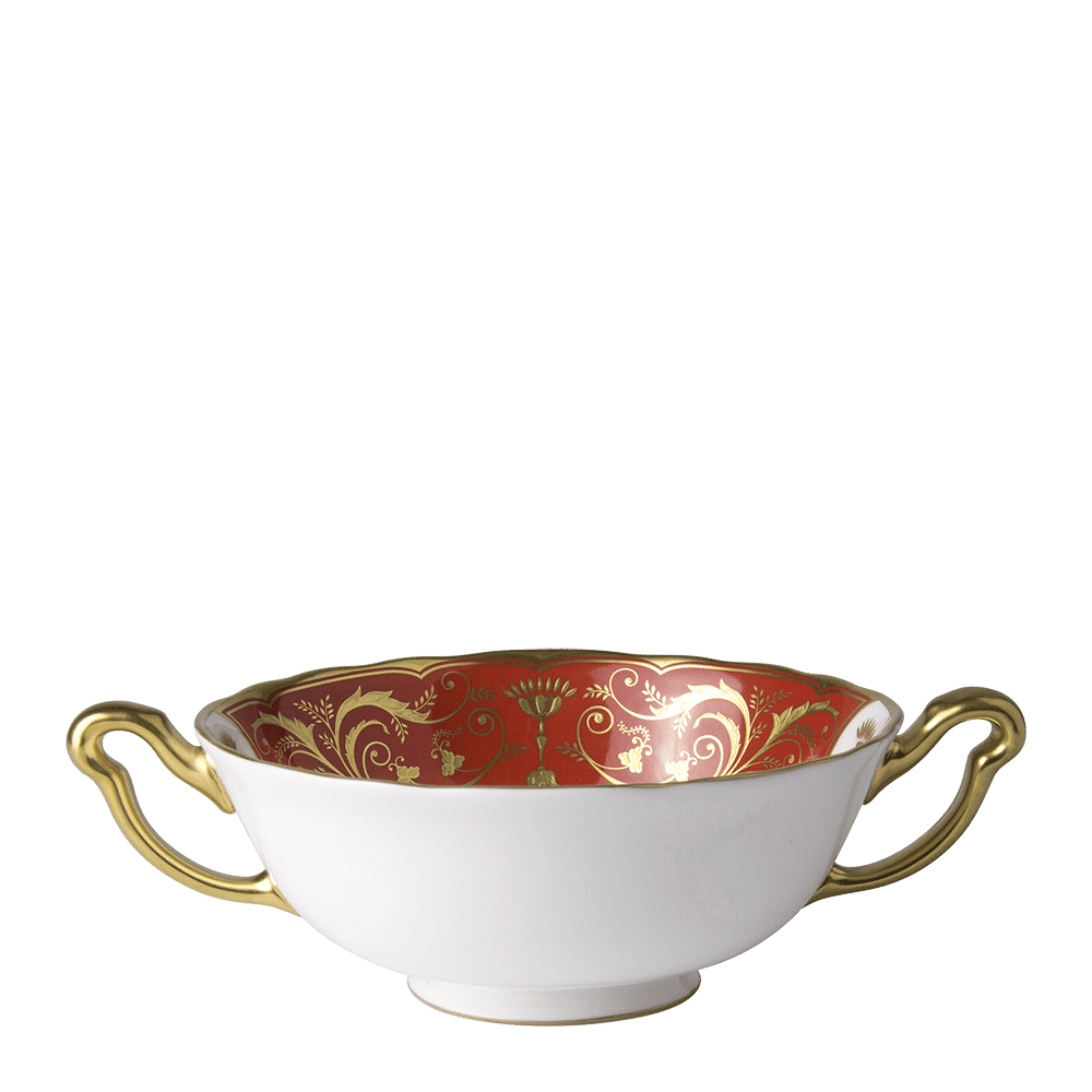Regency Red Cream Soup Cup (340ml) - Royal Crown Derby