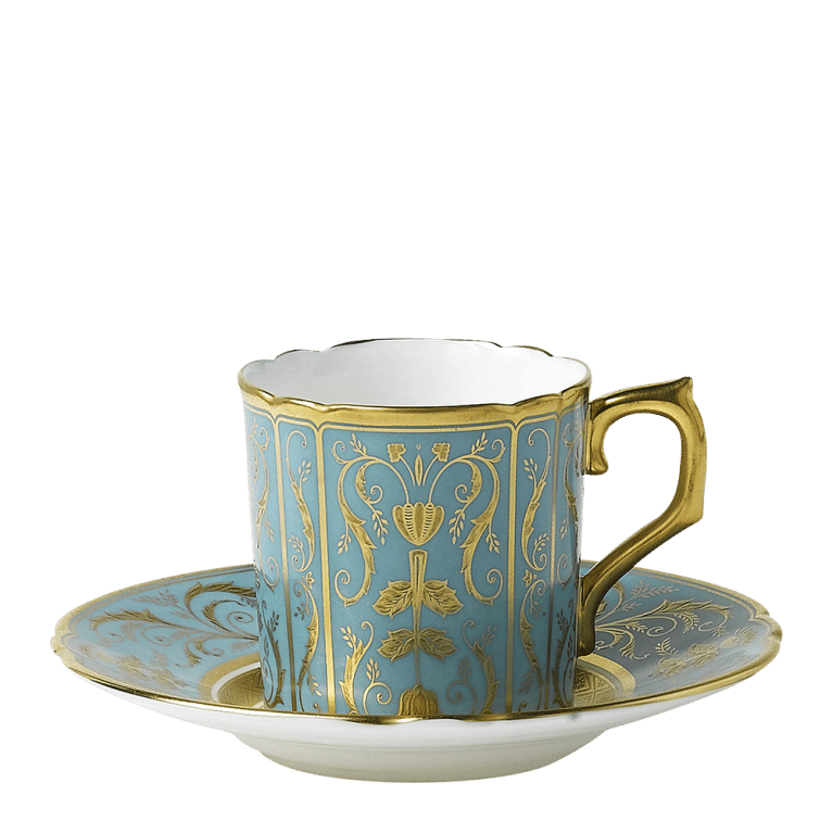 Regency Turquoise Coffee Cup (140ml) - Royal Crown Derby