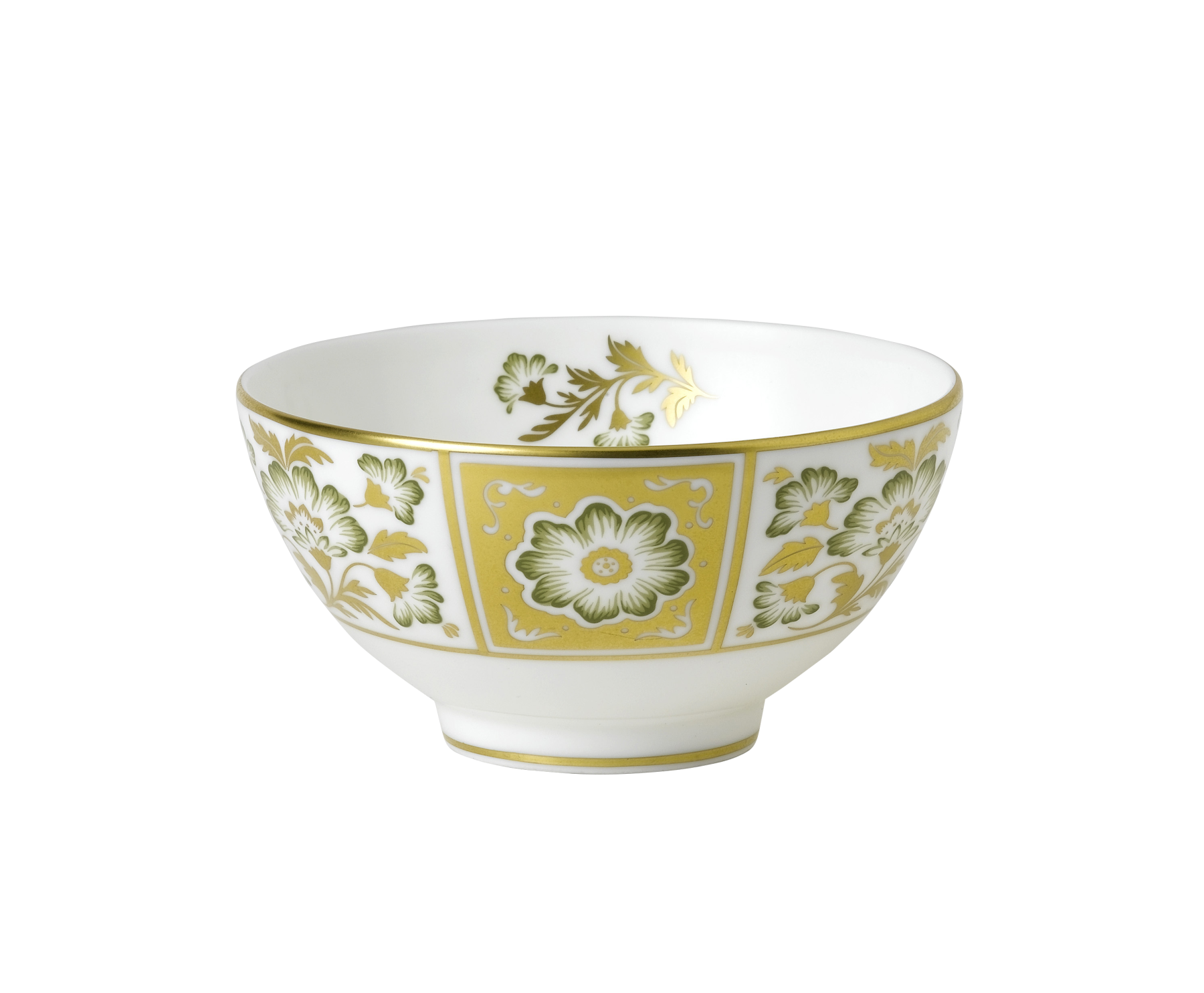 Derby Panel Green Rice Bowl (11.5cm) - Royal Crown Derby