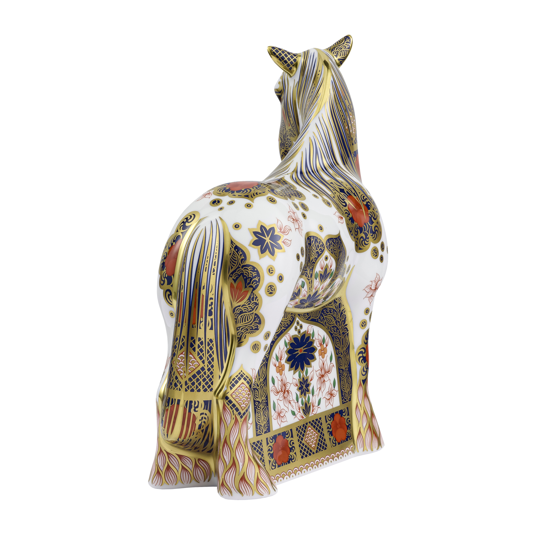 Old Imari Solid Gold Band Gypsy Cob - Royal Crown Derby